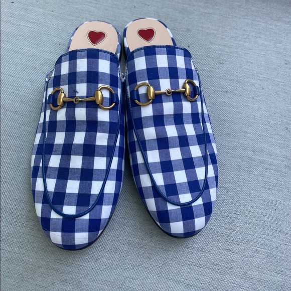 Gucci | Shoes | New Gucci Gingham Flats | Poshmark